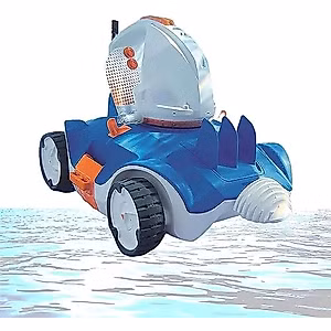 Cordless Robotic Pool Cleaner,Automatic Pool Robot Vacuum with Max 90 Mins Working Time, Self-Parking,Robotic Swimming Pool Cleaner for Above Ground Swimming Pools