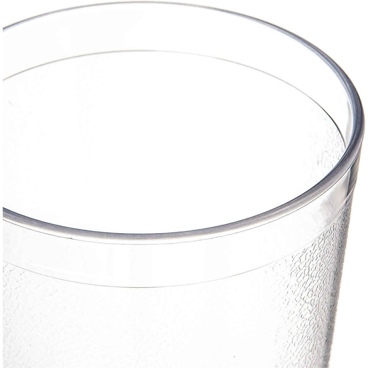CFS 52248107 Stackable ShatterResistant Plastic Tumbler, 24 oz., Clear (Pack of 6)