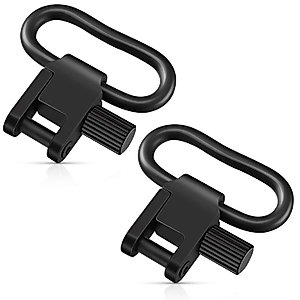 VVAAGG Metal Rifle Sling Swivel Mount 1 inch Two-Point Gun Sling Attachment Clips