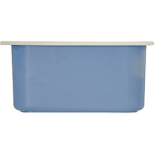 Carlisle FoodService Products Coldmaster Coolcheck Plastic Food Pans, Divided for Catering, Kitchens, Restaurants, 3.4 Quarts, White, Blue