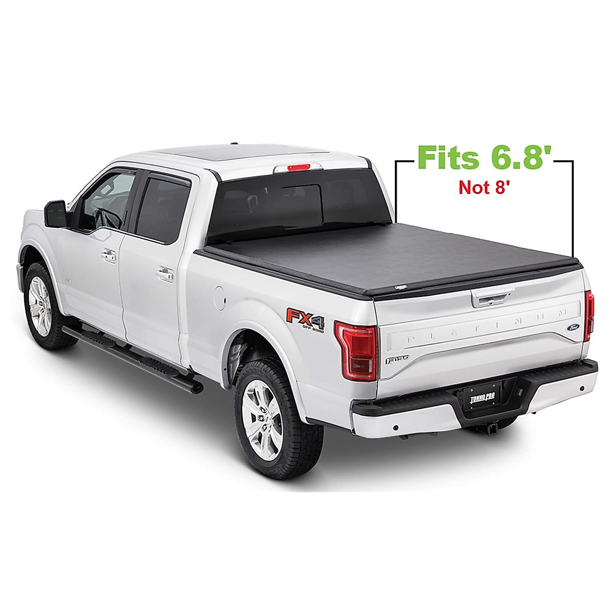 Tonno Pro Tonno Fold, Soft Folding Truck Bed Tonneau Cover | 42-302 | Fits 2017 - 2023 Ford F-250/350 Super Duty 6' 7" Bed (78.8")