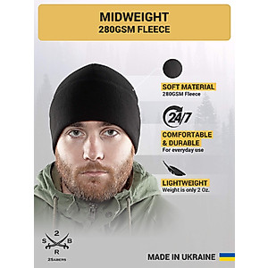 2SBR 2SABERS Fleece Winter Warm Watch Cap - Mens - Army Military Tactical Skull Beanie Hat