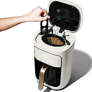 CYLEXO 14 Cup Programmable Coffee Machine,1200-Watt System Brews Extra Hot Coffee,White Icing by Drew Barrymore,White Icing (Size : One Size)