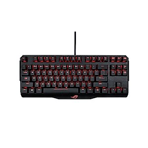 ASUS RGB Mechanical Gaming Keyboard - M802 ROG Claymore Core | Cherry MX Red Switches | Dedicated Hot Keys for One-Click Overclocking, Fan Control | Gaming Keyboard for PC | Aura Sync RGB Backlit Eff