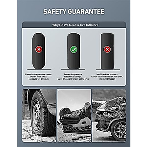 AstroAI Digital Tire Pressure Gauge with Inflator(3-250 PSI for 0.1 Display Resolution), Heavy Duty Air Chuck and Compressor Accessories with Rubber Hose and Quick Connect Coupler Car Accessories.