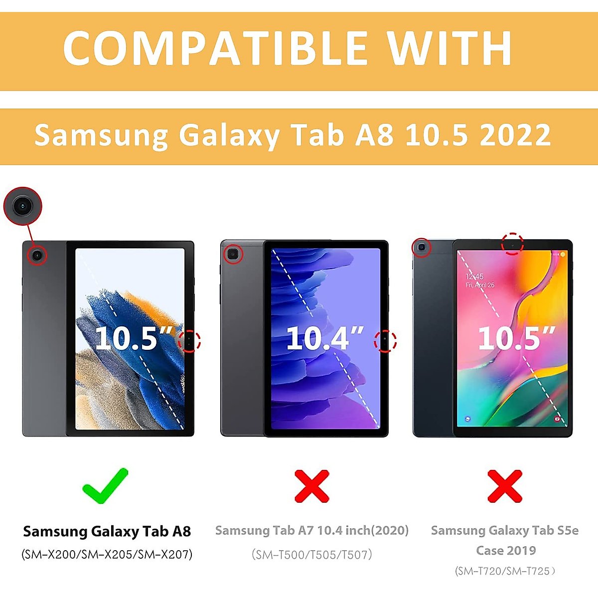 Case for Samsung Galaxy A8 10.5 Tab Lavender Samsung Tablet A8 Android Case Heavy Duty Samsung A8 Cover Shockproof Protective Hard Shell Cover for Tab A8