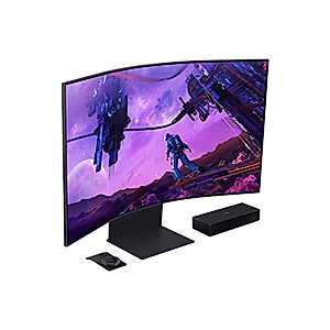 SAMSUNG Odyssey Ark 55-Inch Curved Gaming Screen, 4K UHD 165Hz 1ms (GTG) Quantum Mini-LED Gamer Monitor w/Cockpit Mode, Sound Dome Technology, Multi View, HDR10+ (S55BG970NN) 2022