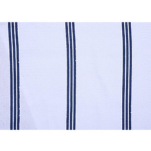 AMOUR INFINI Bundle Pack of 4 Terry Dish Towels + 8 Dish Cloths Ultra Soft and Absorbent Kitchen Towel & Dishcloth Combo - Cotton Dishtowels for Washing Up | Blue