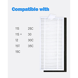 BBT BAMBOOST Filters Replacement Parts Fit for Eufy RoboVac 11S, Eufy 25C, RoboVac 30, Eufy 30C, Eufy 15C, Eufy Robovac 35C, RoboVac 12, RoboVac 15T, RoboVac 11S Plus Filters, Pack of 10