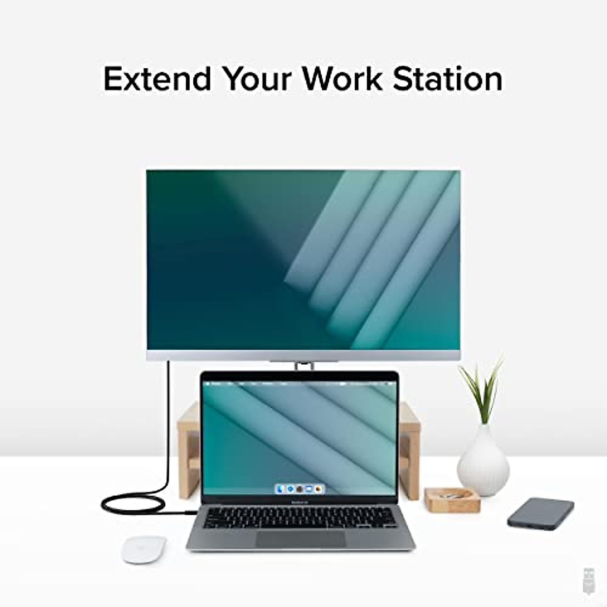Plugable 10Gbps USB C to USB C Cable, 3.3 feet (1 Meter), 5A, USB-IF Certified, USB 3.1 Gen 2 Type-C