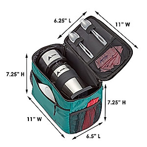 Adir Mini Single Serve Travel Coffee Maker Pouch Organizer, Portable For Travel, Camping, Office Lunch Bag For Grab & Go Daily Use