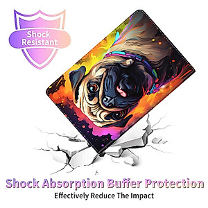 Case for iPad Pro 11 Inch 2022/2021/2020 (4th/3rd/2nd Generation),iPad Air 5th / 4th Generation 10.9 Inch (2022/2020) Case, Durable Shockproof Protective Cover，Pug Dog