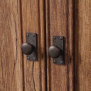 Sauder Palladia Library with Doors, Vintage Oak finish