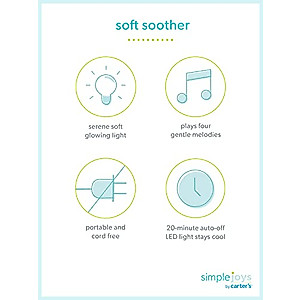 Simple Joys by Carter's Unisex Kid's Soft Soother, Elephant, One Size