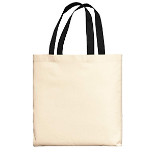 New Teacher Gifts Teacher Nutritional Facts Label Teacher Gifts for Men Black Handle Canvas Tote Bag