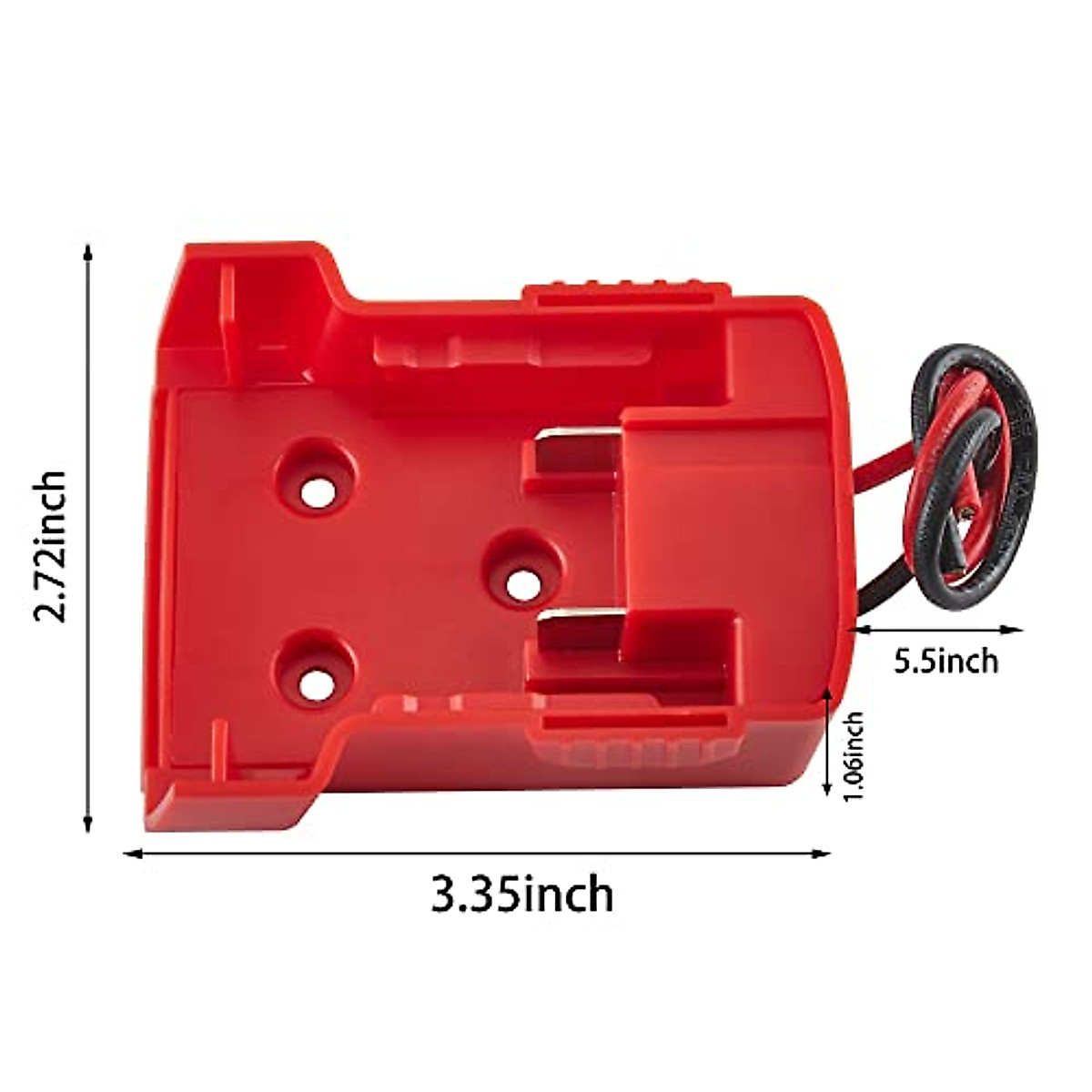 Power Wheels Adapter for Milwaukee M18 Battery Adaptor 18v Dock Power Connector for Milwaukee 18V Lithium Battery 12 Gauge Robotics