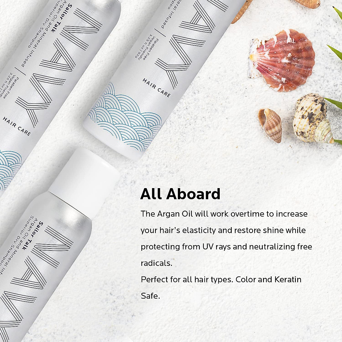 NAVY Sailor Talk Argan Oil and Mineral Infused Superior Dry Shampoo - 3.25 fl oz