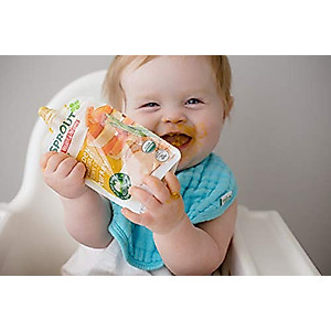 Sprout Organic Baby Food, Stage 3 Pouches, Garden Vegetables with Free-Range Turkey, 4 Oz Purees (Pack of 6)