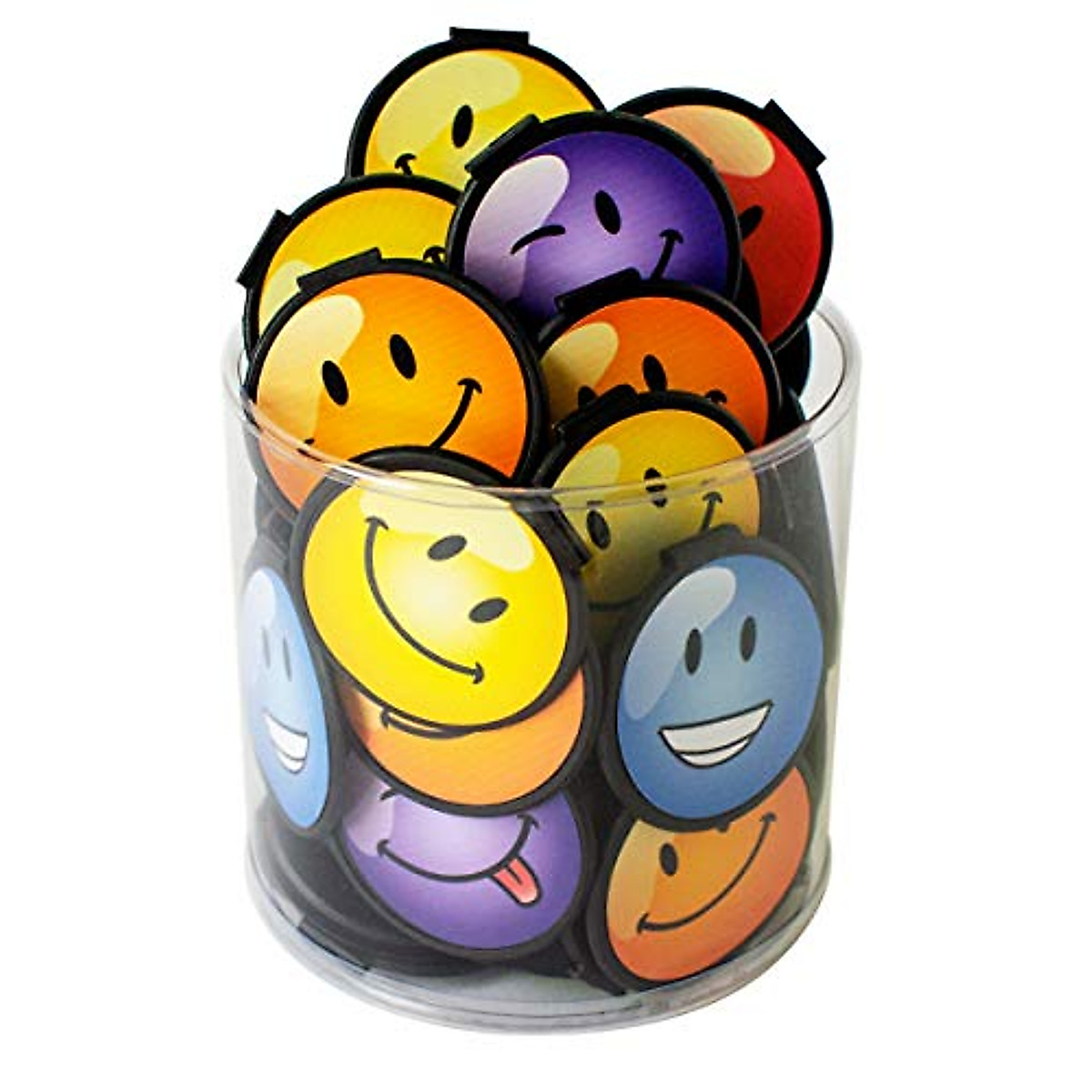 Smiley FACE Bulk Bookmarks for Kids "Clip Over The Page" Bookmarks - 75 Pack - Bulk Bookmarks for Kids Girls Boys. Perfect Student Incentives Prizes Party Favors Classroom Rewards & Reading Awards!