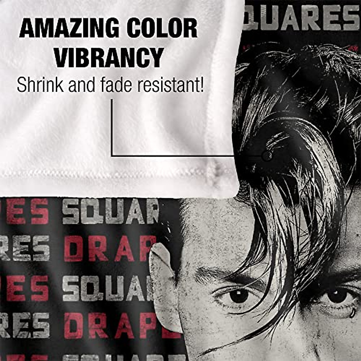 Cry Baby Drapes and Squares Officially Licensed Silky Touch Super Soft Throw Blanket 50" x 60"