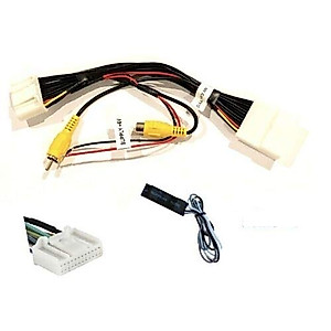 Retain OEM Factory Backup Reverse Camera to New Aftermarket Car Stereo Display/Navigation Radio Wire Harness w/ 6 Volt Converter for Some Toyota and Scion - Important- Compatible Vehicles Listed Below