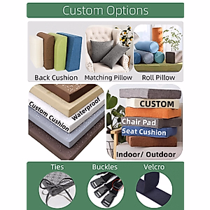 SINCERE Custom 2"-3 in-4 inch Foam Mattress Topper, Cut to Twin Full Queen King Size Bed Topper, Soft Firm Mattress Pad for Sleeper Sofa Couch RV Chair Cushion Pillow Top, Soundproof Foam Sponge