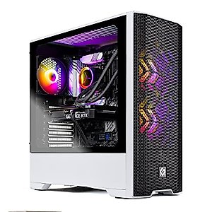 Skytech Gaming Skytech Blaze 3.0 Gaming PC Desktop - AMD Ryzen 7 3700X 3.6GHz, RTX 3070 8GB GDDR6, 16GB DDR4 3000, 1TB SSD, 750W Gold PSU, 240MM AIO, AC WiFi, Windows 11 Home 64-bit, White