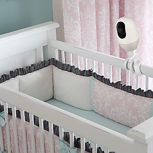 iTODOS Baby Monitor Mount for Nanit Pro Smart Baby Monitor & Flex Stand,Nooie Baby Monitor,Nooie Pet Camera Indoor, Versatile Twist Mount Without Tools or Wall Damage -White