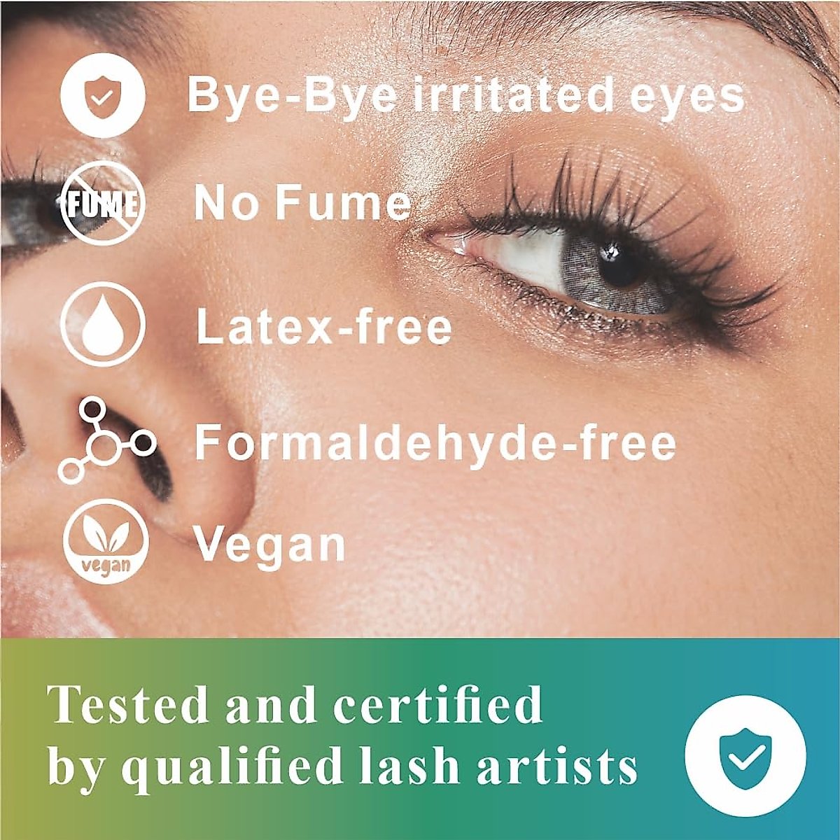 MILKLEAR Lash Cluster Glue Waterproof Long Lasting 2 Weeks Strong Hold DIY Eylash Extension Glue Sensitive Eyes, DIY at Home for Self Application or Salon Use 5ml Black