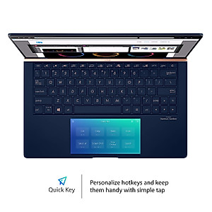 ASUS ZenBook 13 Ultra-Slim Laptop 13.3” Full HD NanoEdge Bezel, Intel Core i7-10510U, 16GB RAM, 512GB PCIe SSD, Innovative Screenpad 2.0, Windows 10 Pro - UX334FLC-AH79, Royal Blue