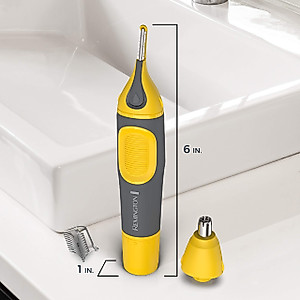 Remington Remington Virtually Indestructible Nose, Ear & Brow Trimmer, Yellow, NE3871
