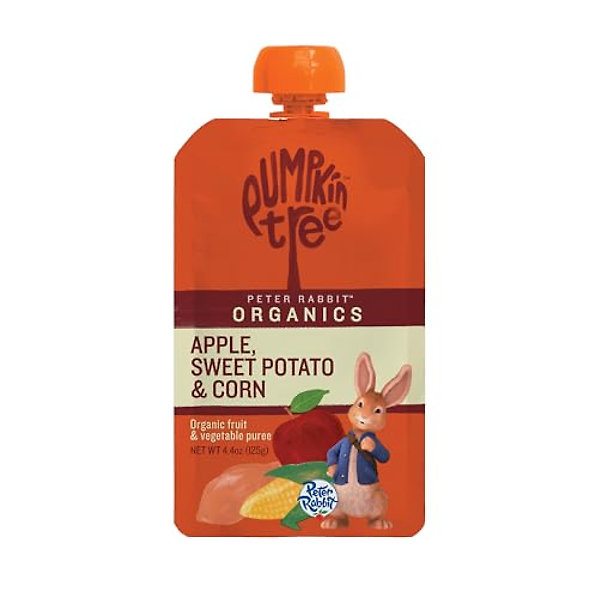 Pumpkin Tree Peter Rabbit Organics, Apple, Sweet Potato, and Corn, 4.4 Ounce (Pack of 10)