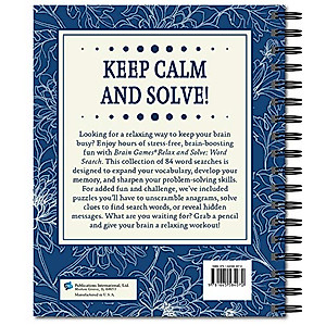 Brain Games - Relax and Solve: Word Search (Toile)