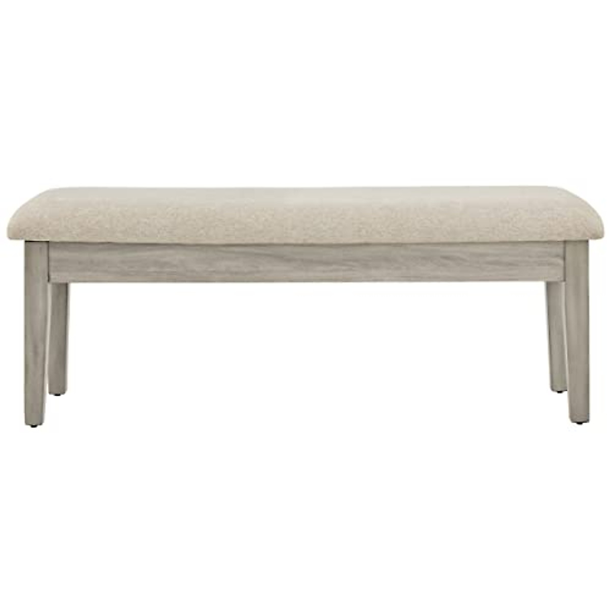 Signature Design by Ashley Parellen Upholstered Storage Dining Bench, Beige