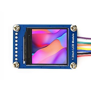 1.3 Inch LCD Module IPS Screen for Raspberry Pi 4B+ 4B 3B+ 3B 2B+ Zero W WH 2 W Ardui STM32 ST7789 Driver 240x240 Resolution SPI Interface Display RGB 65K Color Display 3.3V/5V