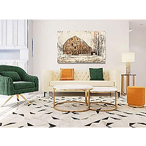 Yihui Arts Large Farmhouse Rustic Wall Decor Canvas Wall Art Painting Pictures for Dinning Room