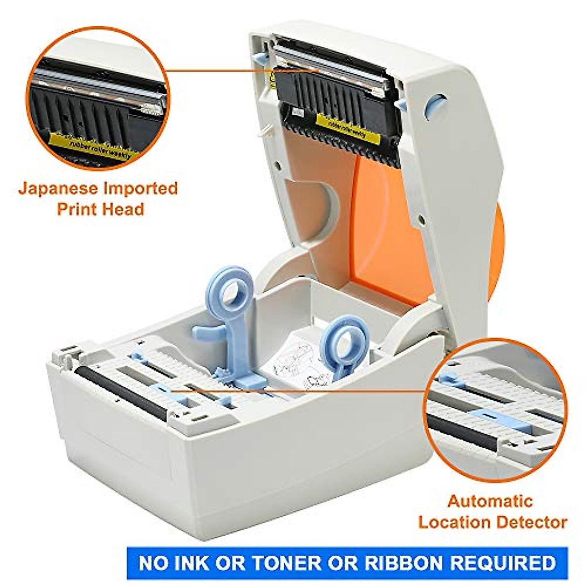 Comer Shipping Label Printer 4×6 -Commercial Direct Thermal Printer High Speed Barcode Label Maker Machine Compatible with Windows Mac Linux for Warehouse Ebay Amazon USPS FedEx DHL