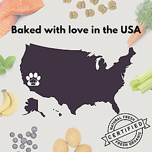 PawFoods Treats - Minty Dog Dental Treat - Organic Dog Treats Chews, Healthy Dog Mints for Bad Breath, Dog Breath Freshener & Teeth Strength, Only 5 Cal, Approx. 60 Treats Per Bag - 170g - Made in USA