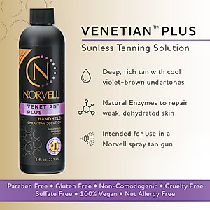 Norvell Premium Sunless Tanning Solution - Venetian Plus, 8 Fl Oz