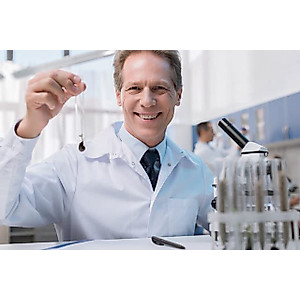 DR Uniforms Unisex Lab Coats, 100% Cotton - Snap Buttons - Sanforized to Control Shrinkage - White Laboratory Coats (X-Large)