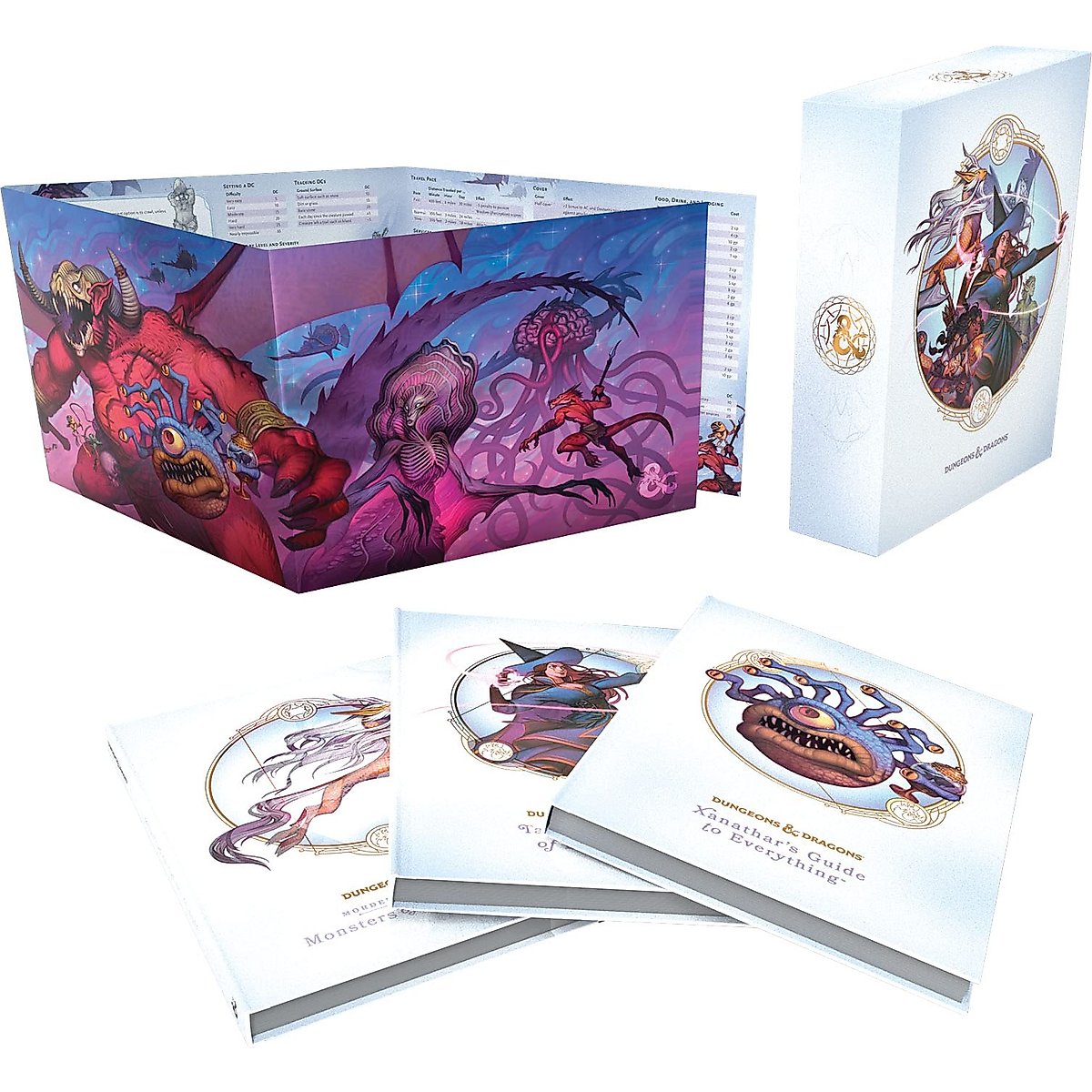 D&D RPG: Xanathar's Guide to Everything, Tasha's Cauldron of Everything, Monsters of The Multiverse, DM Screen Rule Expansion Gift Set Hard Alternate Cover