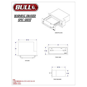 Bull Outdoor Products Stainless Steel Warming Drawer
