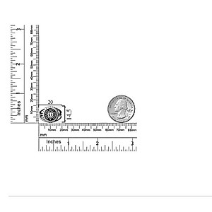 PJM Customized Sterling Silver Ladies High School and College Class Ring – Brilliant Signet Collection – Mementos Jewelry (Sterling Silver - Platinium)