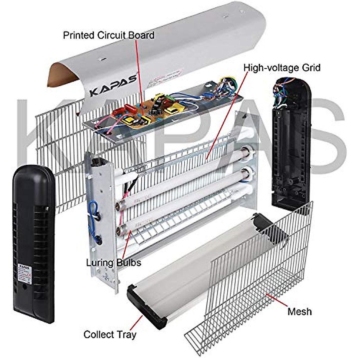Mosquito Killer, Kapas Electric Mosquito Zapper Indoor Night Lamp, Mosquito Control, Mosquito Trap, Bug Zapper, Insect Zapper, Ideal for Indoor Home & Commercial Use 20W Bulbs
