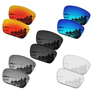 SmartVLT Set of 5 Men's Replacement Lenses for Oakley Fuel Cell OO9096 Sunglass Combo Pack S01