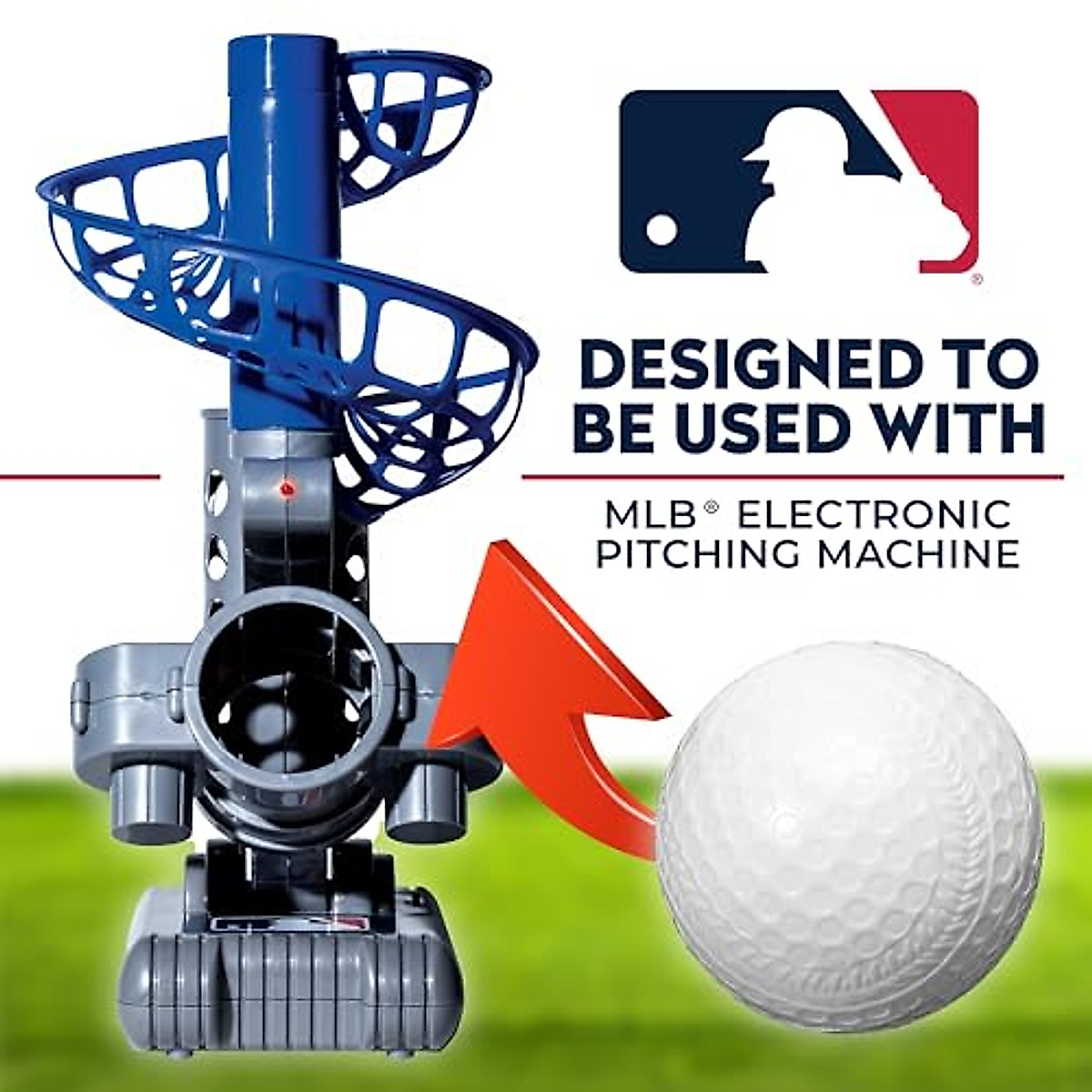 Franklin Sports Plastic Baseballs - Practice Plastic Baseballs for Kids - Solid Plastic Balls for Hitting - Pack of 8 (70mm), White (14938P6)