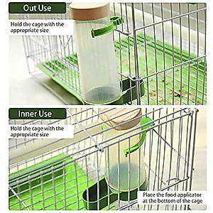 Bird Automatic Feeder Parrot Food and Water Dispenser Fountain Feeder for Bird Parrot Parakeet Conure Lovebird Cockatiel Finch Canary