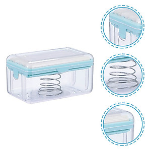 iplusmile Box Soap Box Soap Holder Travel Laundry Soap Containers Soap Dish Bar Soap Container Dish Soap Dispenser Laundry Soap Dispenser Soap Case Tray Take a Bath Plastic