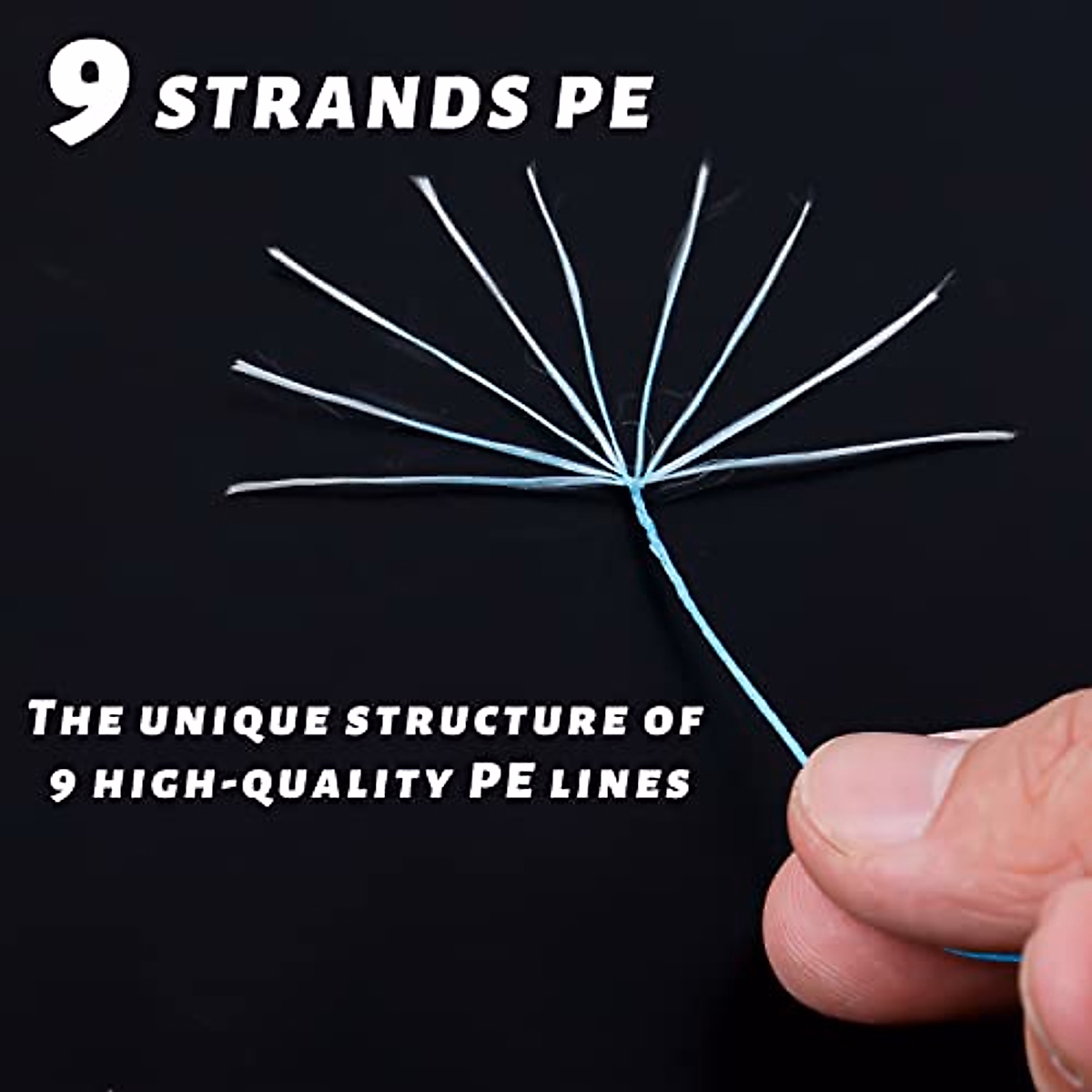 ANGRYFISH AGWX9 Braided Fishing Line,Cost-Effective Smooth Superline-Multiple Colors-Extremely Durable-Wonderful Tool for Fishing Enthusiast(Green,15LB/0.10MM-100M)