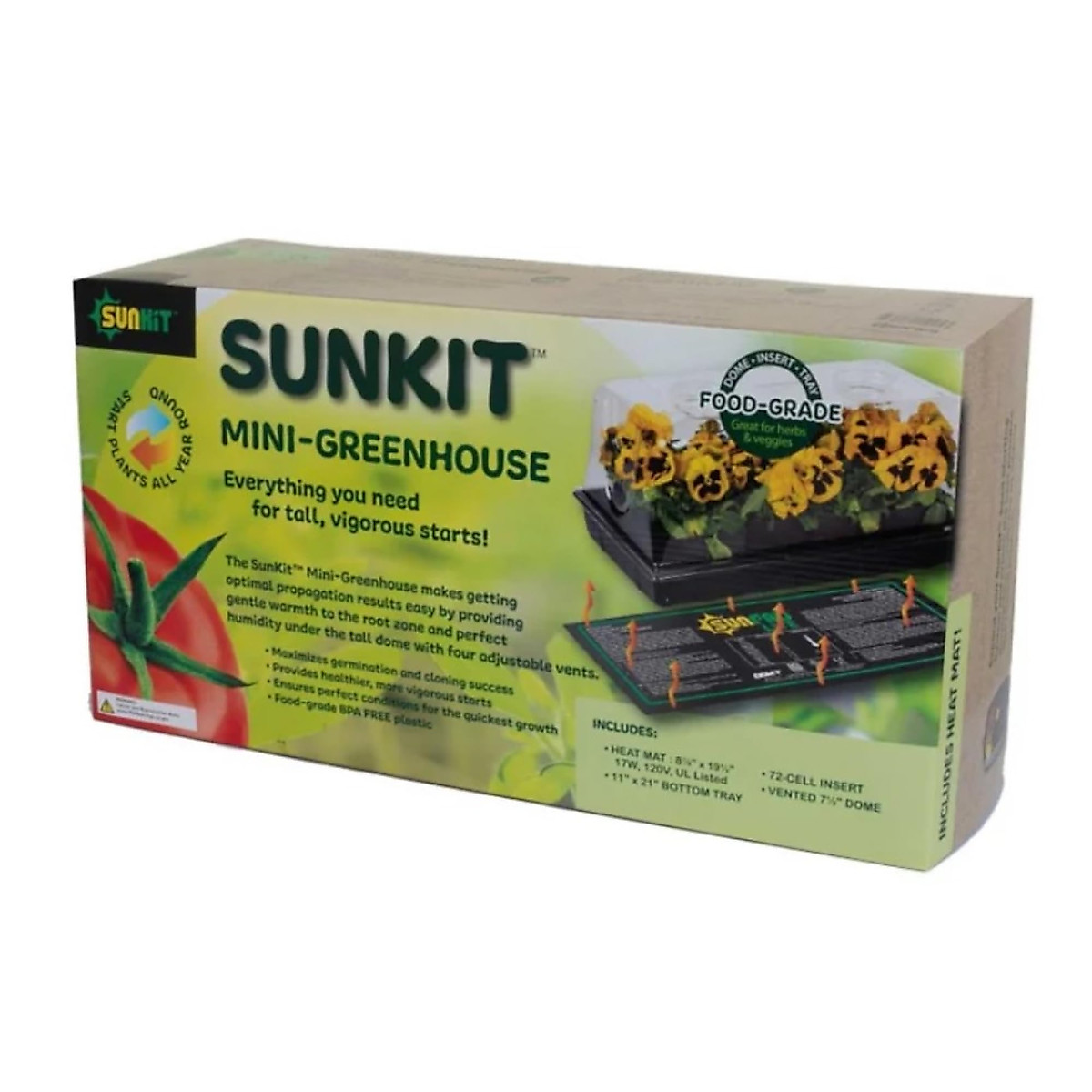Sunpack SunKit Mini-Greenhouse System for Germination and Propagation